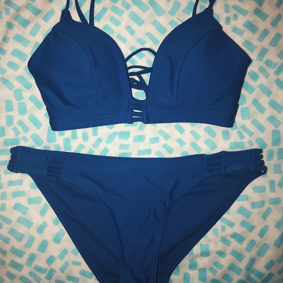 Swim | Blue Bikini Set | Poshmark